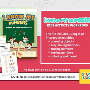 21 Pages I Know My Numbers 1-10 | Count, Sequence, Color & Sort | Fun ...