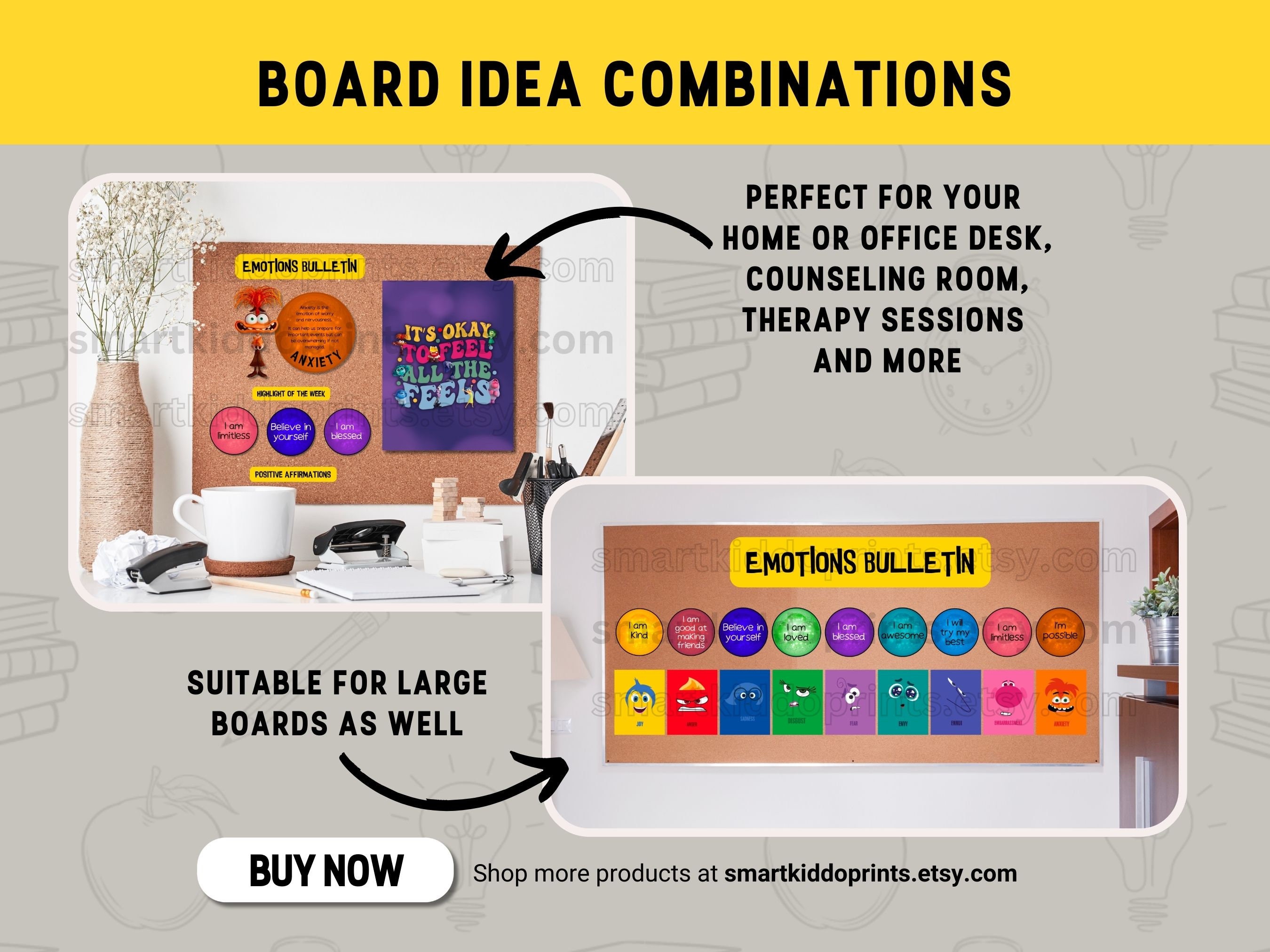 Inside Out 2 Bulletin Board Kit for Classroom Decor School Counselor ...