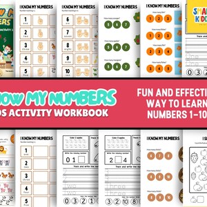 21 Pages I Know My Numbers 1-10 | Count, Sequence, Color & Sort | Fun ...