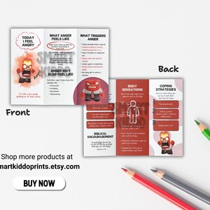 Inside Out 2 Emotions Leaflet Feelings Guide ANGER SEL Emotional ...