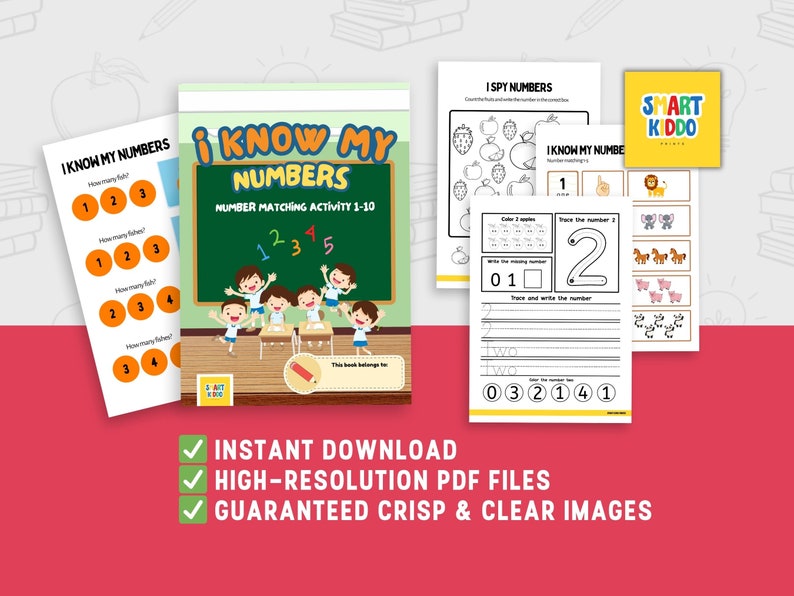 21 Pages I Know My Numbers 1-10 | Count, Sequence, Color & Sort | Fun ...