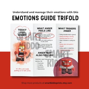 Inside Out 2 Emotions Leaflet Feelings Guide ANGER SEL Emotional ...