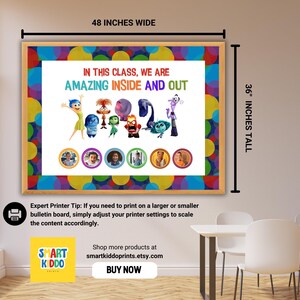 Inside Out 2 Bulletin Board Kit for School Counselors Therapy Classroom ...