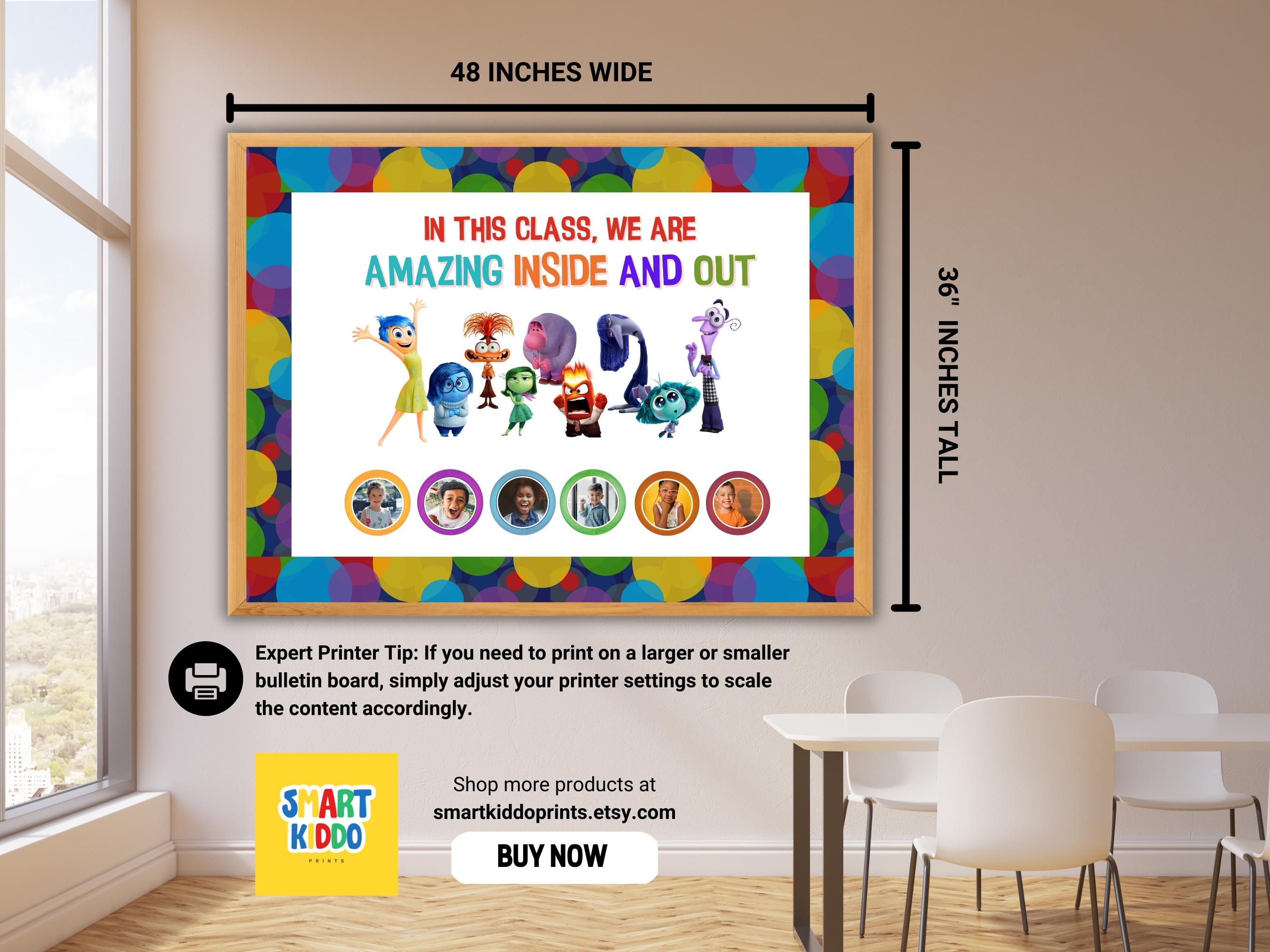 Inside Out 2 Bulletin Board Kit for School Counselors Therapy Classroom ...