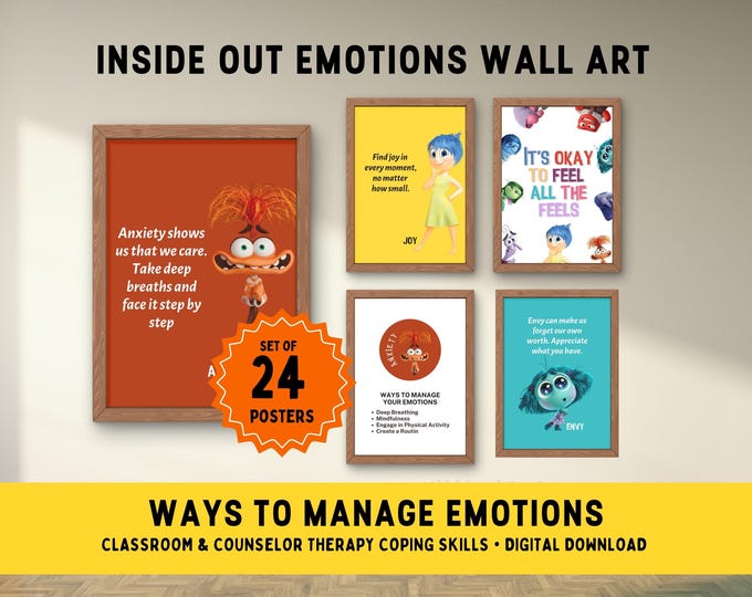 Today I Feel Png | Inside Out Characters | Cartoon Emotions Posters ...