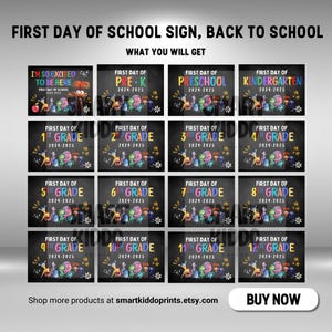Inside Out First Day of School Sign Printable Back to School 2024-2025 ...