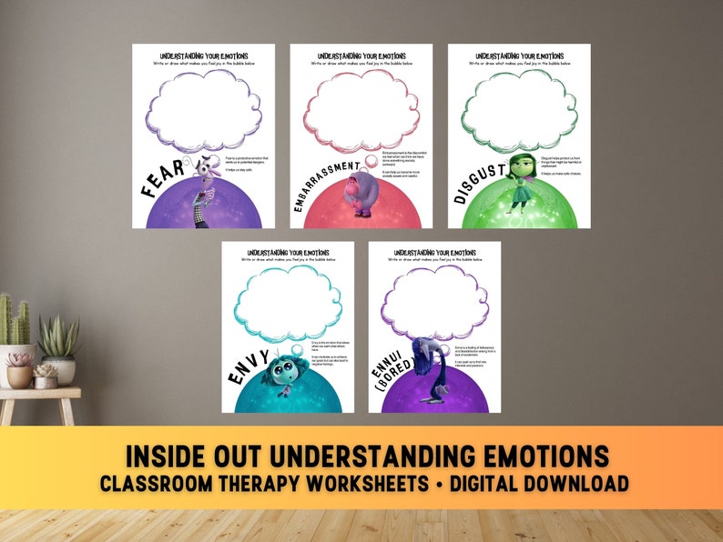 Inside Out 2 Activity Worksheet Emotional Intelligence Printable ...