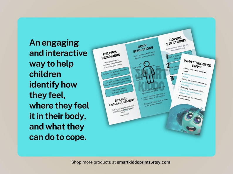 Inside Out 2 Emotions Leaflet Feelings Guide ENVY SEL Emotional ...