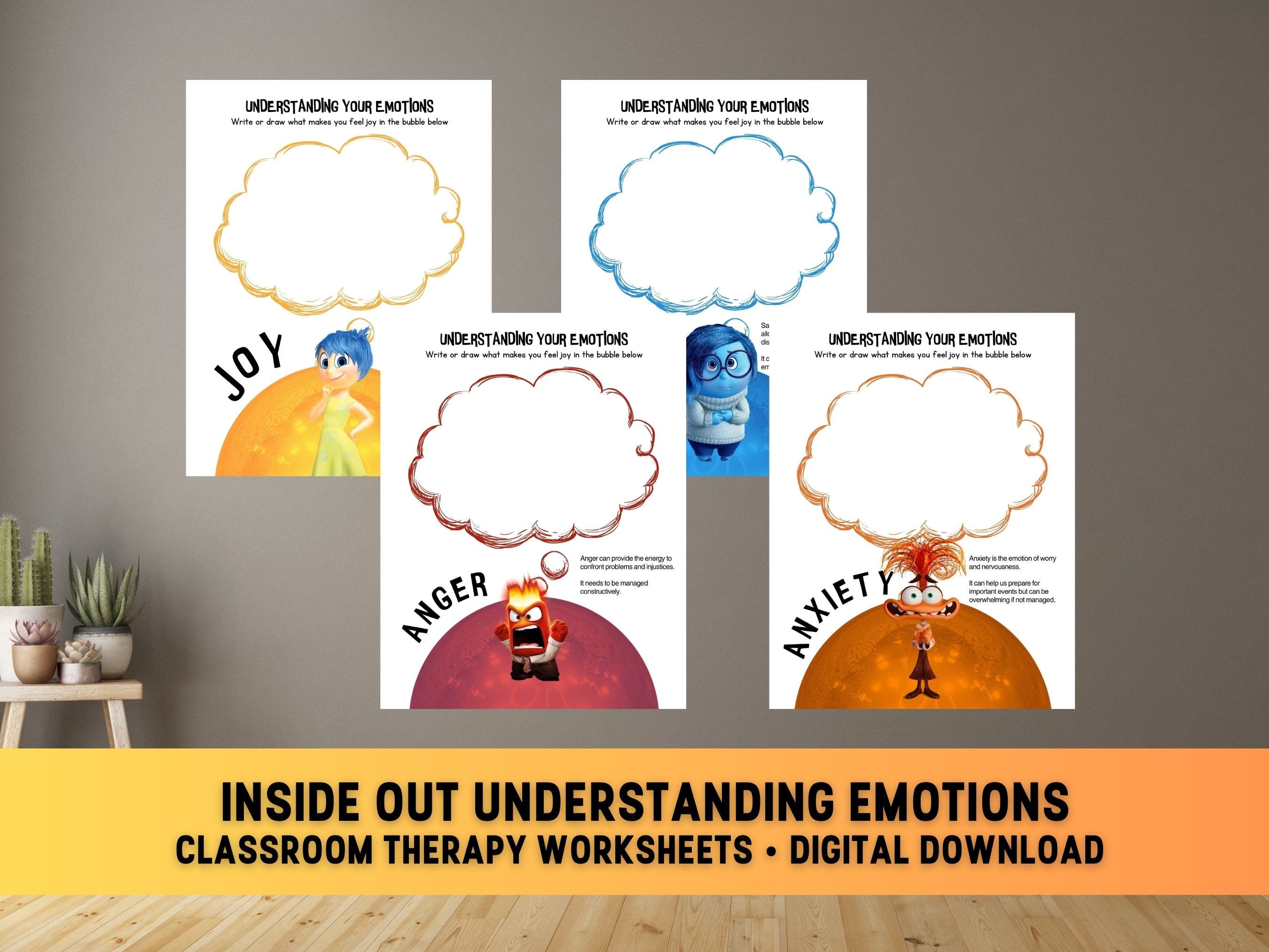 Inside Out 2 Activity Worksheet Emotional Intelligence Printable ...