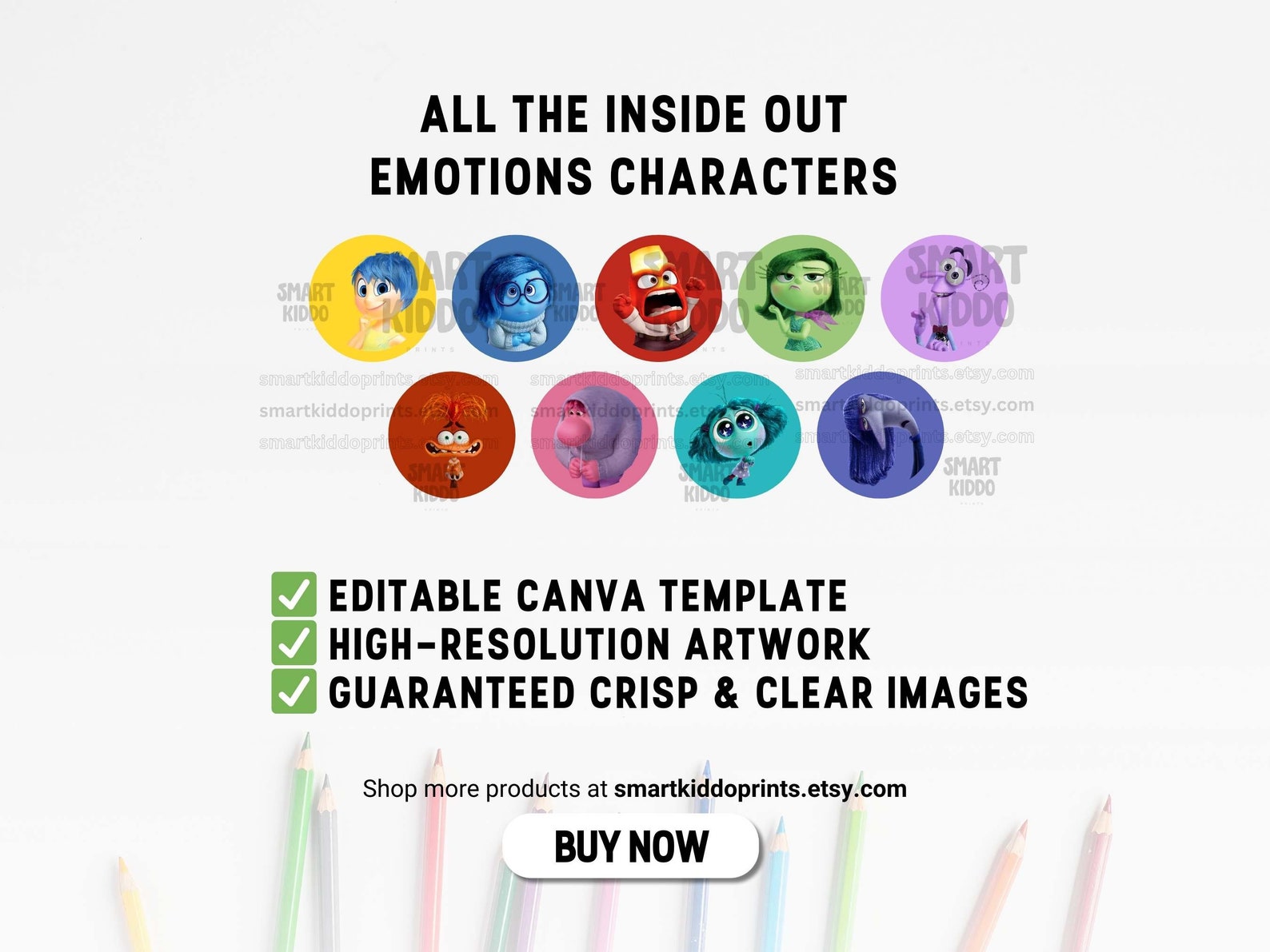 Inside Out Bulletin Board Kit Back to School Digital Download Editable ...