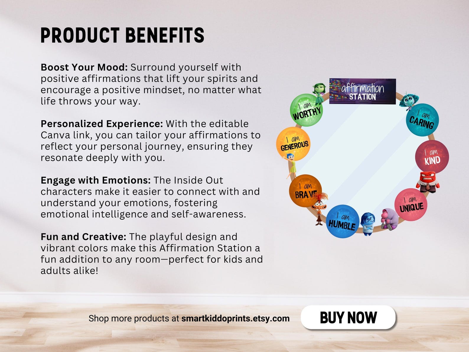 Inside Out 2 Affirmation Station for Classroom School Therapy Self ...