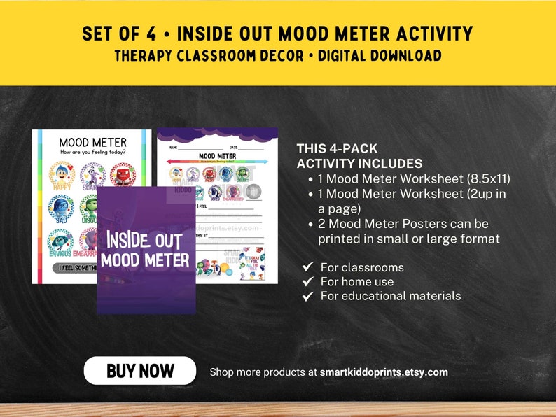 Inside Out 2 Emotions Mood Meter Activity How Do You Feel Today SEL ...