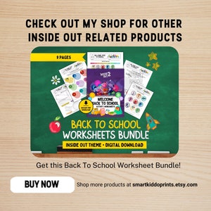 Inside Out 2 Coloring Pages Activity Busybook Feelings Emotions ...