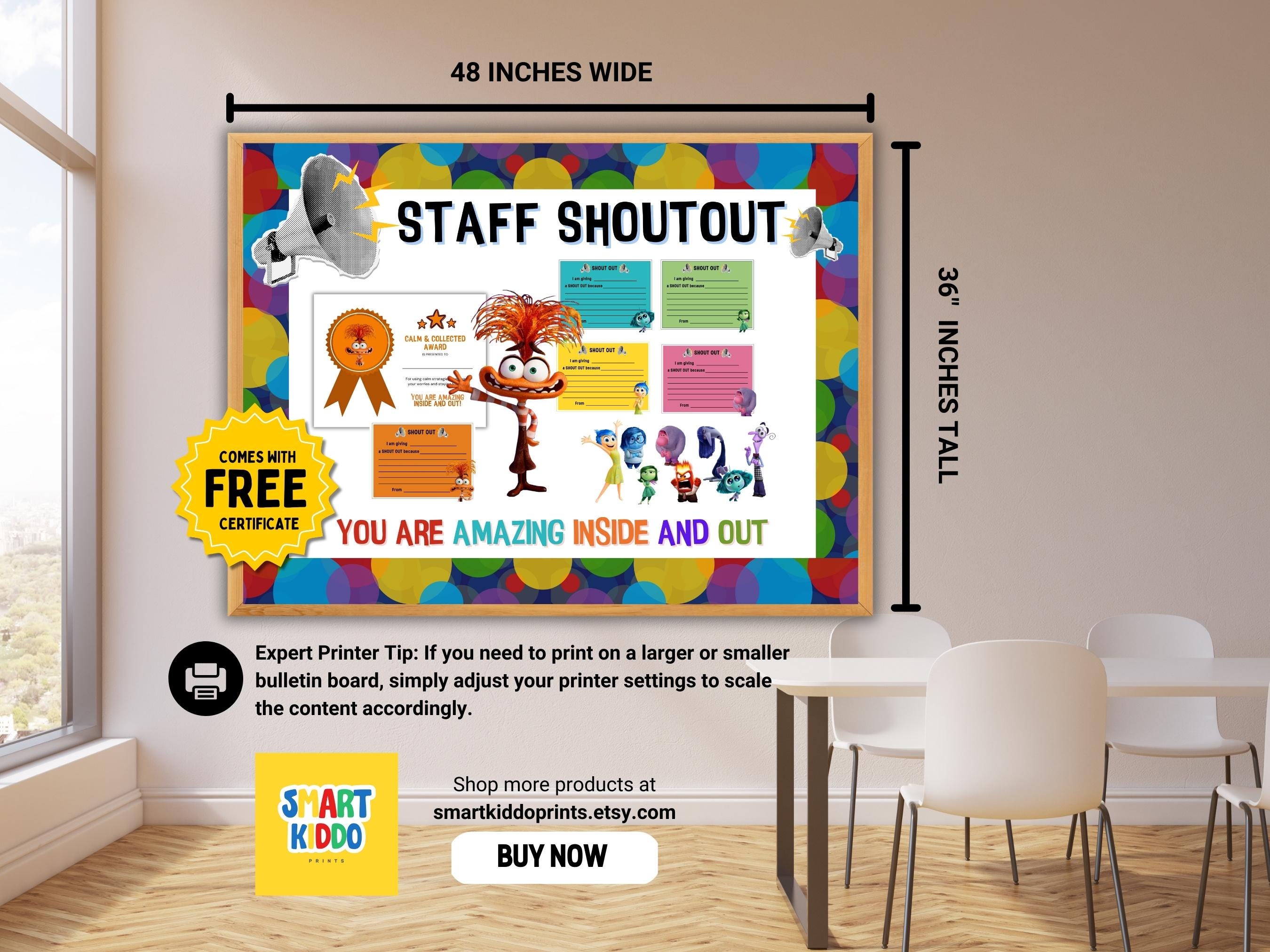 Inside Out Staff Shout Out Bulletin Board Kit | Positive Staff ...