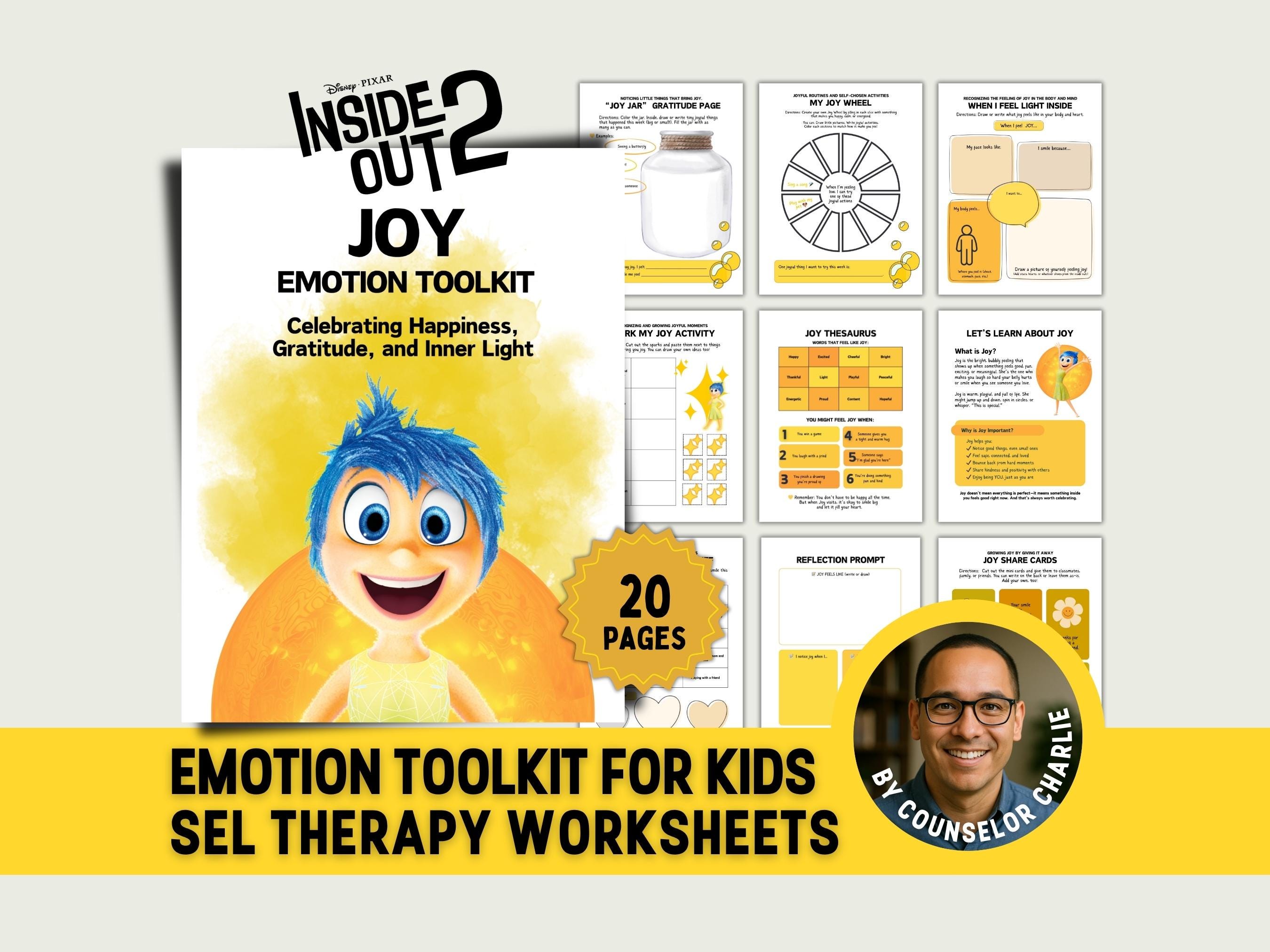 Inside Out Emotional Regulation Toolkit Feelings Workbook for School ...