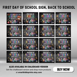 Inside Out First Day of School Sign Printable Back to School 2024-2025 ...