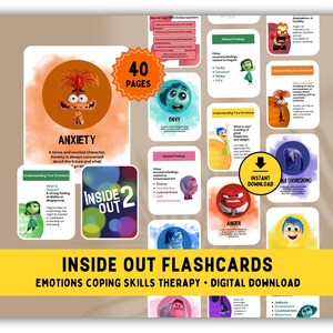 Inside Out 2 Therapy Worksheets Inside Out School Counselors Kit Kids ...