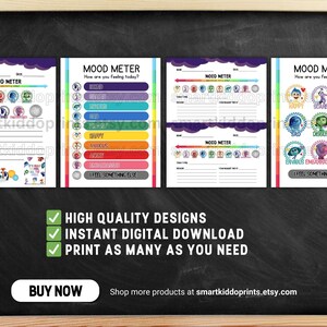 Inside Out 2 Emotions Mood Meter Activity How Do You Feel Today SEL ...