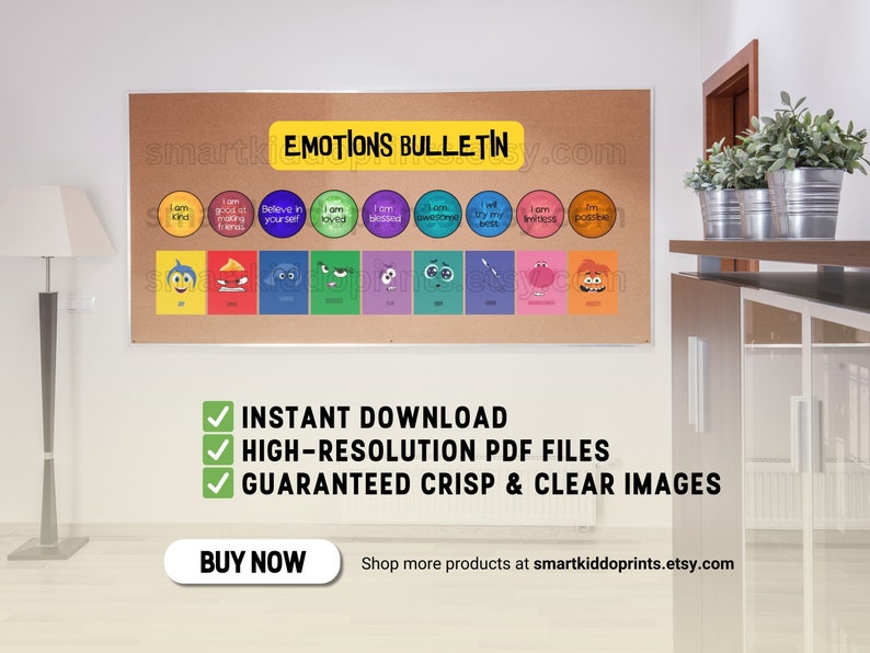 Inside Out 2 Bulletin Board Kit for Classroom Decor School Counselor ...