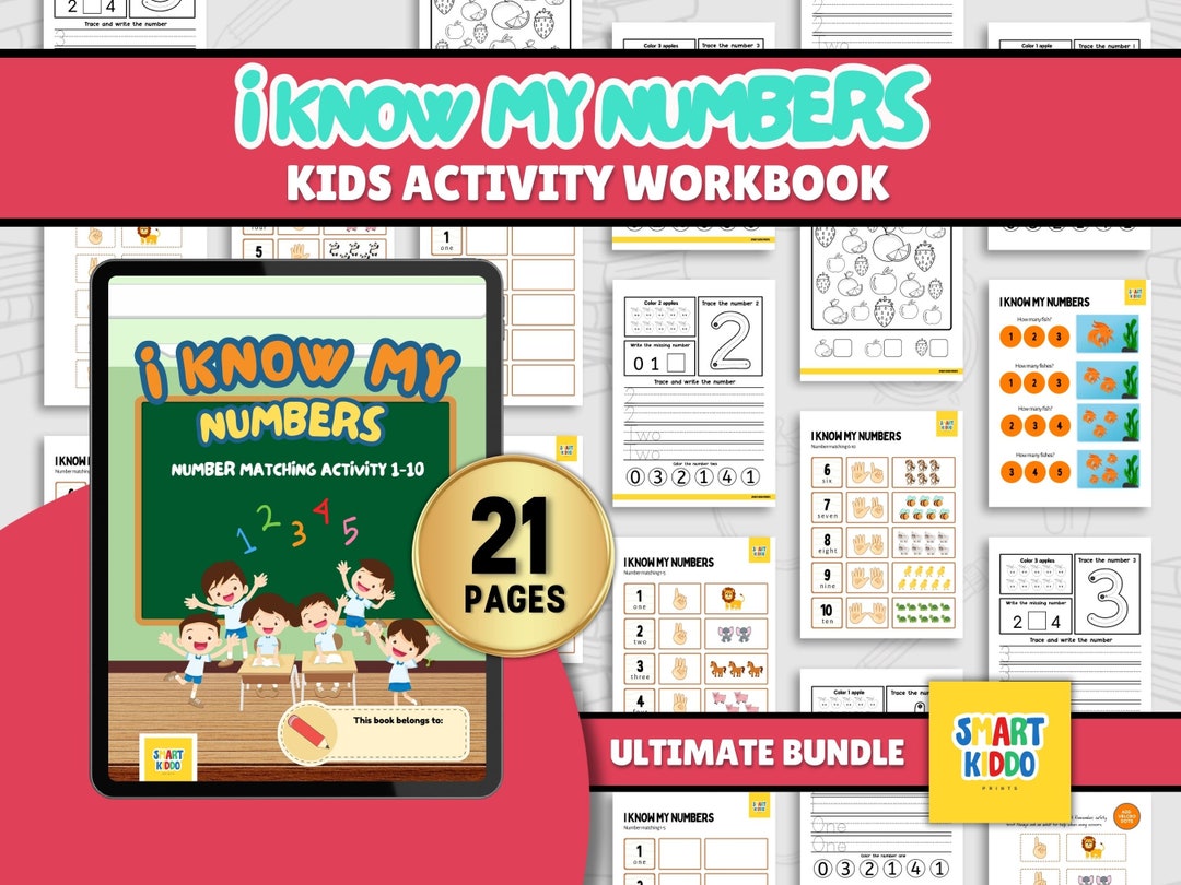 21 Pages I Know My Numbers 1-10 | Count, Sequence, Color & Sort | Fun ...