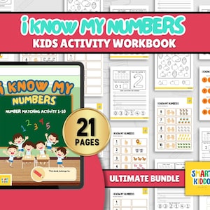 21 Pages I Know My Numbers 1-10 | Count, Sequence, Color & Sort | Fun ...