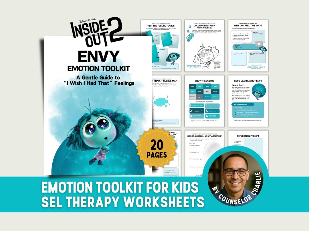 Inside Out Emotional Regulation Toolkit Feelings Workbook for School ...