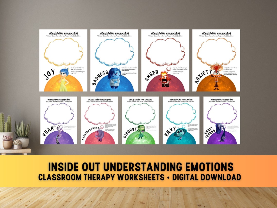 Inside Out 2 Activity Worksheet Emotional Intelligence Printable ...