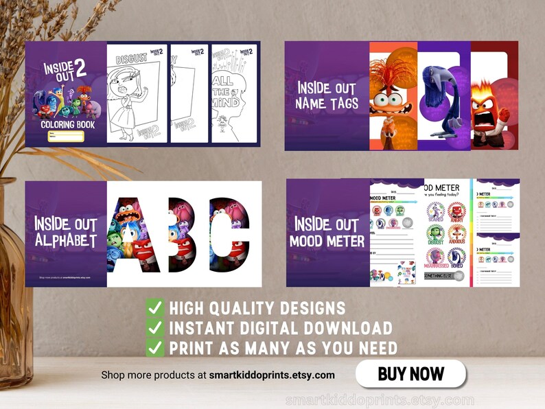 Inside Out 2 Emotions Classroom Activity Bundle Kindergarten Preschool ...