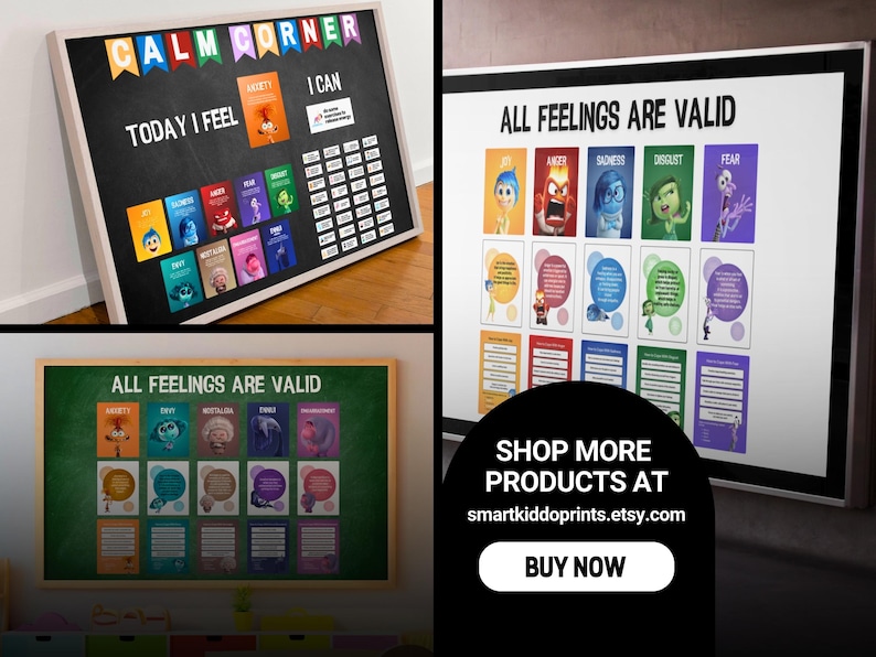 Inside Out Affirmation Posters SEL Classroom Decor | Joy, Sadness ...