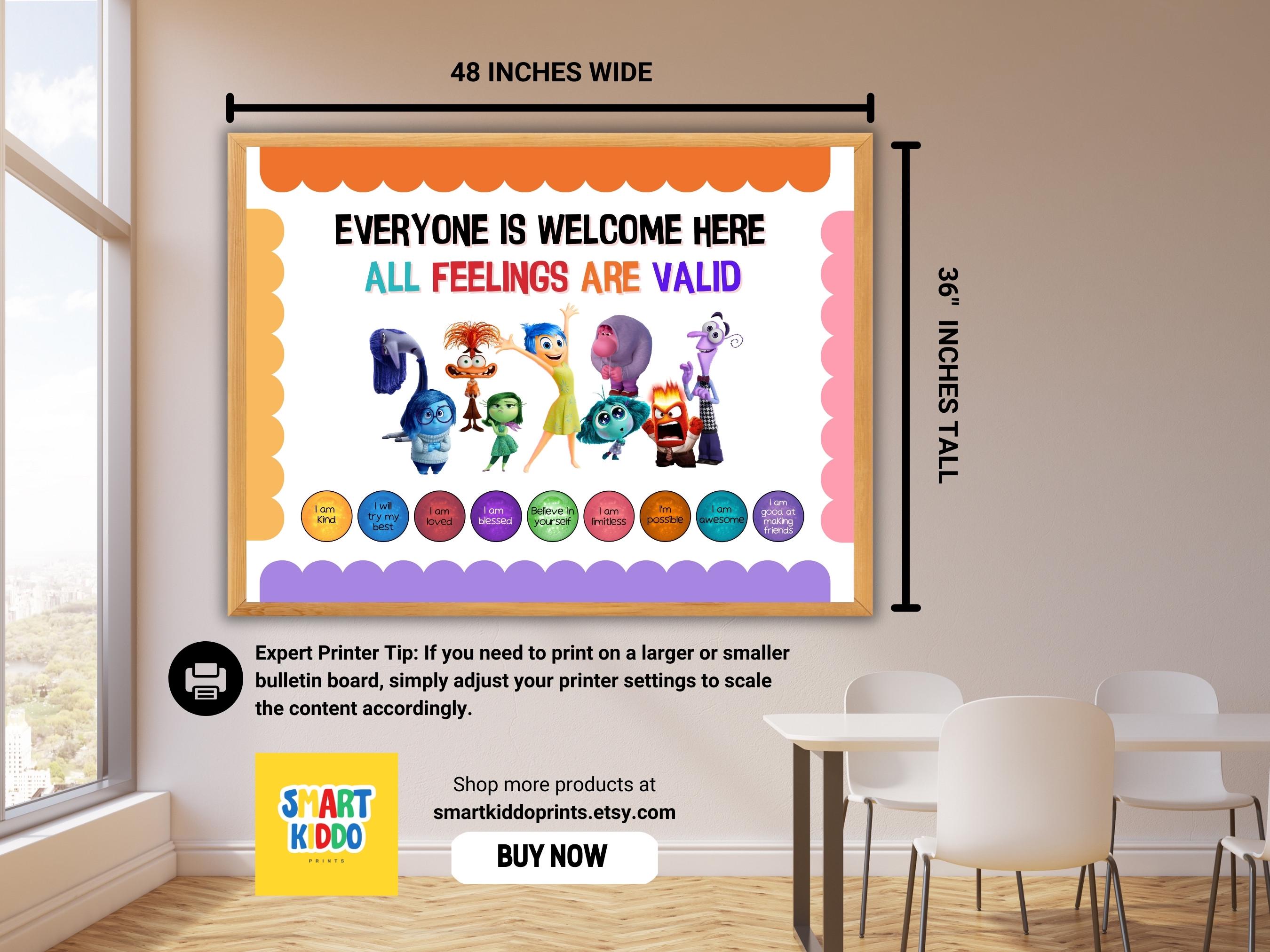 Inside Out 2 Bulletin Board for School Counselors Therapy Kit Classroom ...