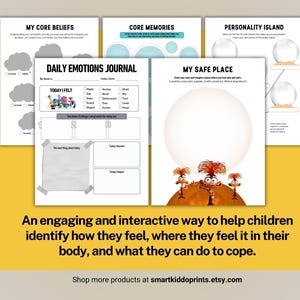 Inside Out 2 Emotions Regulation Feelings Worksheets Kids Coping Skills ...