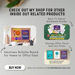 Inside Out Numbers Classroom Poster Decor Counting Numbers Printable ...