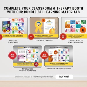 Inside Out 2 Bulletin Board Kit for School Counselors Therapy Classroom ...