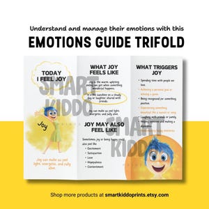 Inside Out 2 Emotions Leaflet Feelings Guide JOY SEL Emotional ...