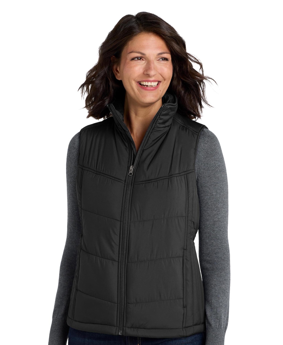 Custom Women's Puffy Vest From Port Authority® - Etsy