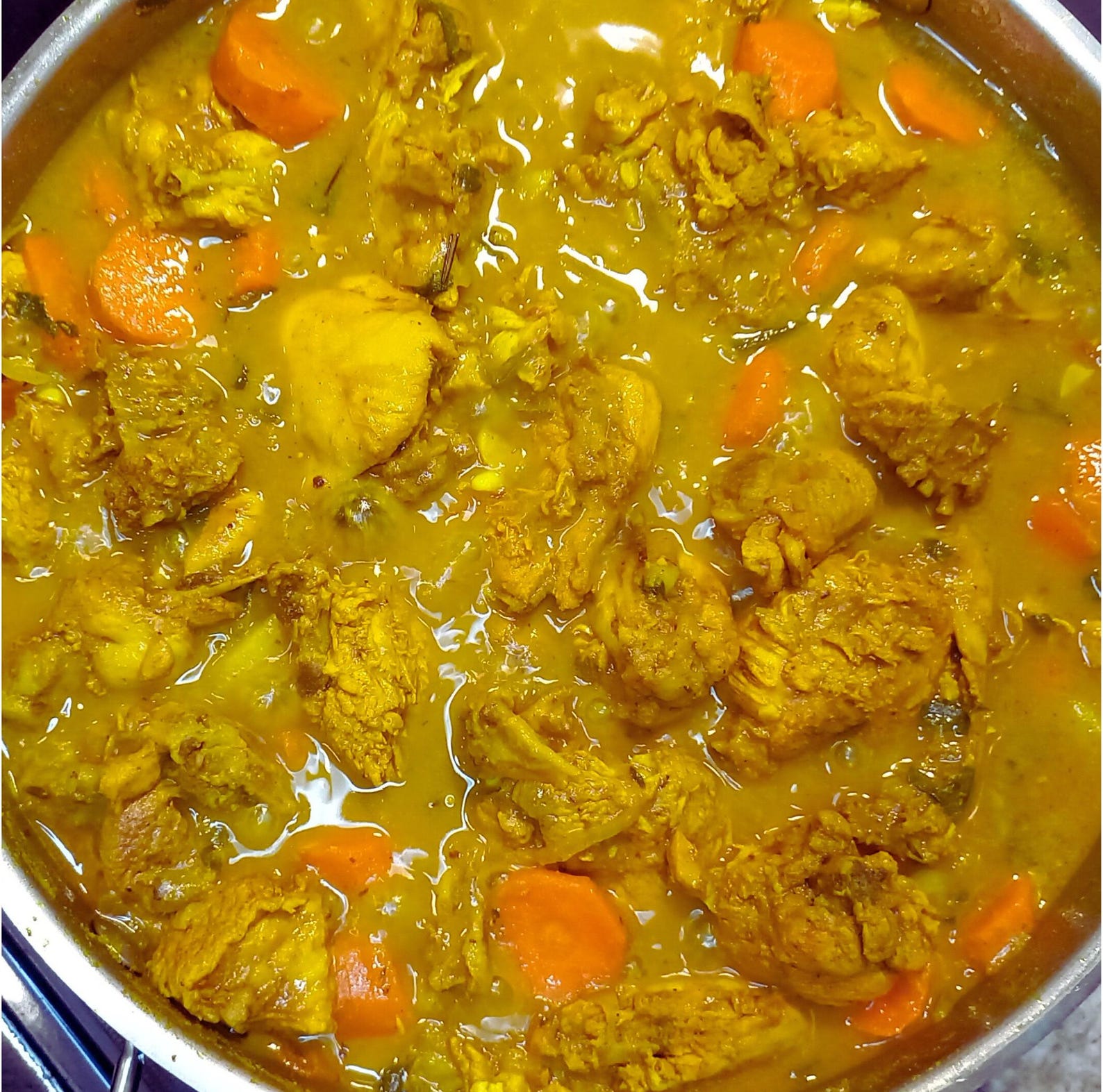 Curry Chicken Jamaican Style With How-to-video Guide Link | Authentic ...