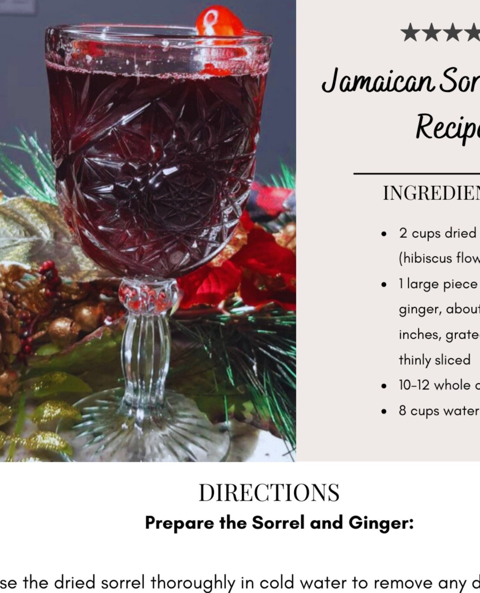 Jamaican Sorrel Drink With Step-by-step Video Guide | Spice Drink ...