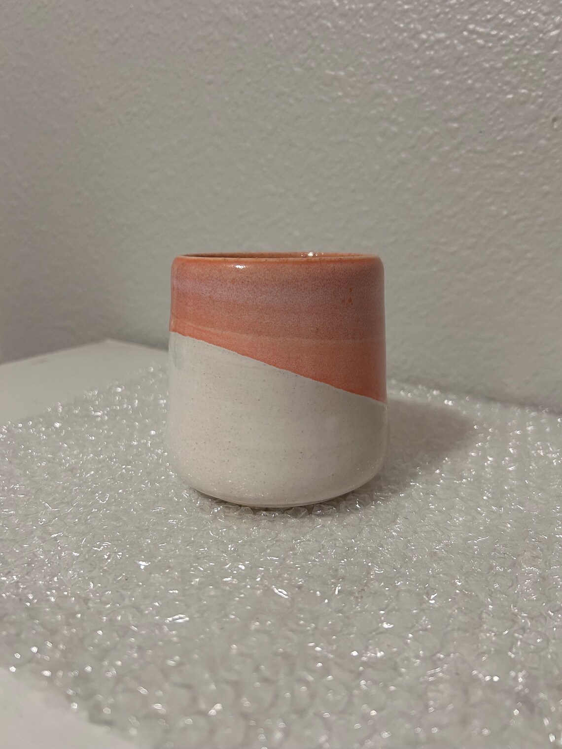 Tilted Pink Cup - Etsy