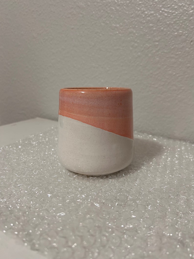 Tilted Pink Cup - Etsy