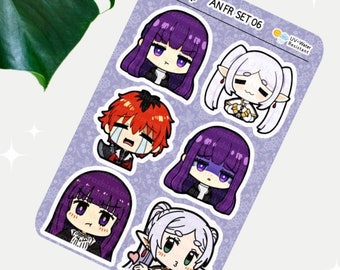 BUY 2 GET 3 Anime Elf Stickers Kawaii Chibi Vinyl Sticker Sheet. UV and ...