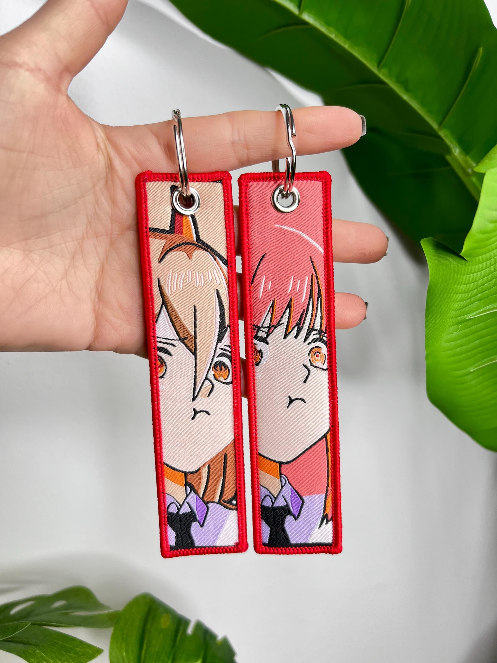 Chaveiro Anime Jet Tag • Bordado em ambos os lados • Design Motosserra ...