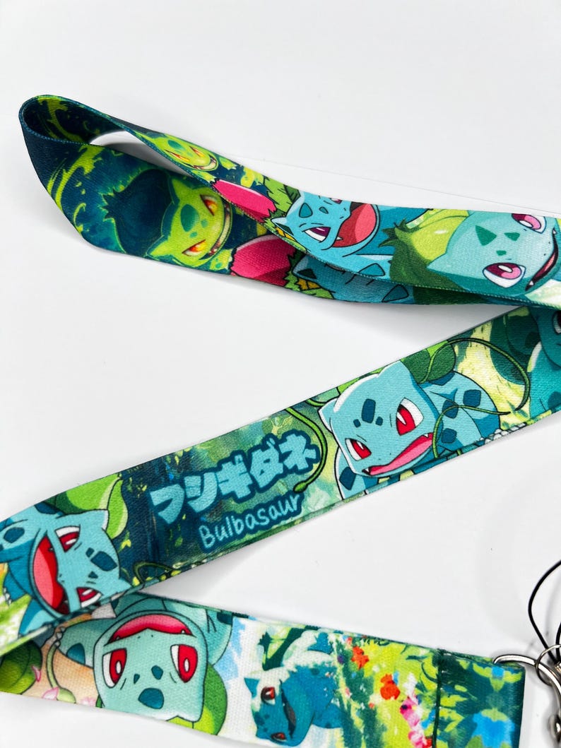 Cordão de Anime • Sublimação Dupla Face • Design Bulba 02 - Etsy Portugal