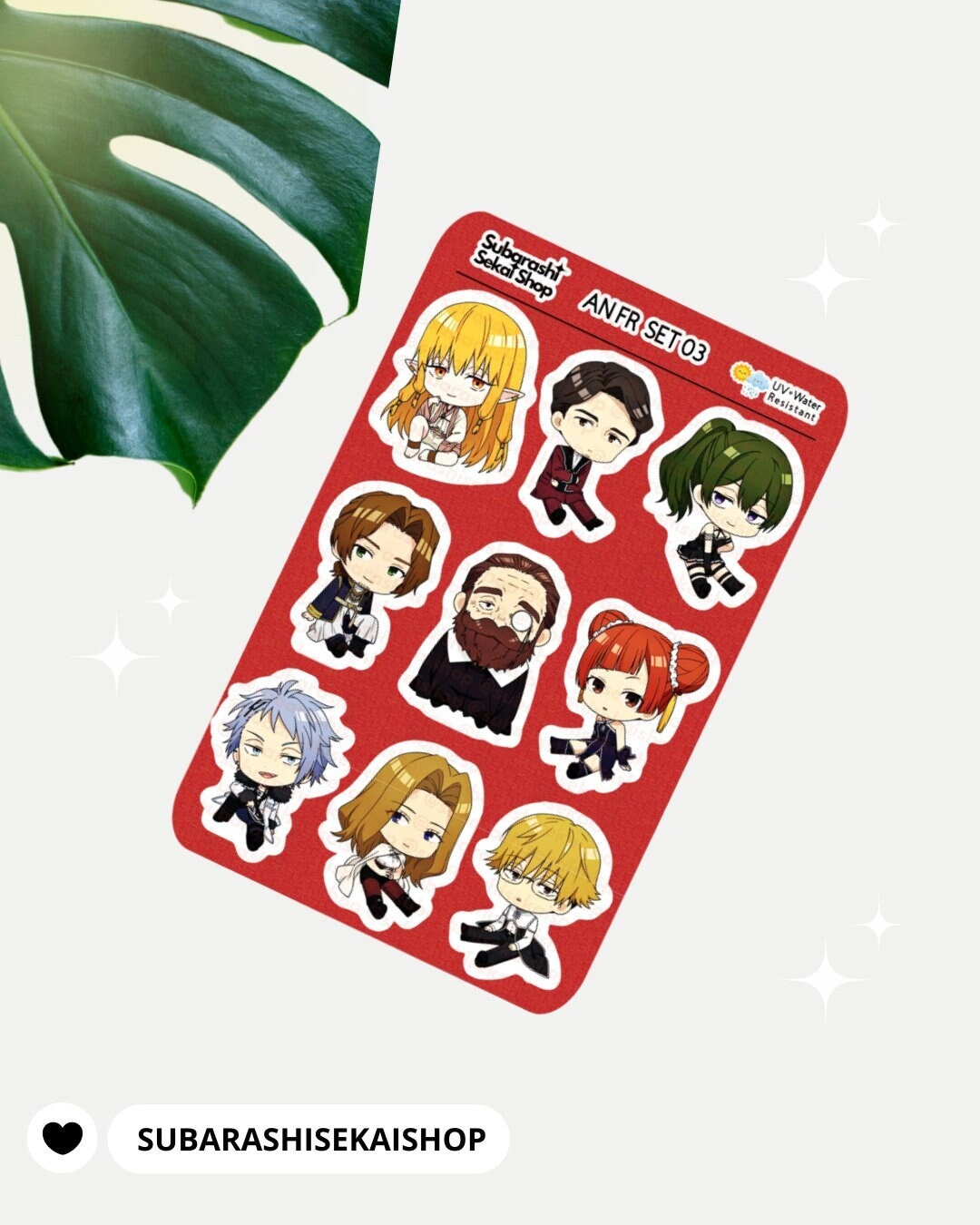 BUY 2 GET 3 Anime Elf Stickers Kawaii Chibi Vinyl Sticker Sheet. UV and ...