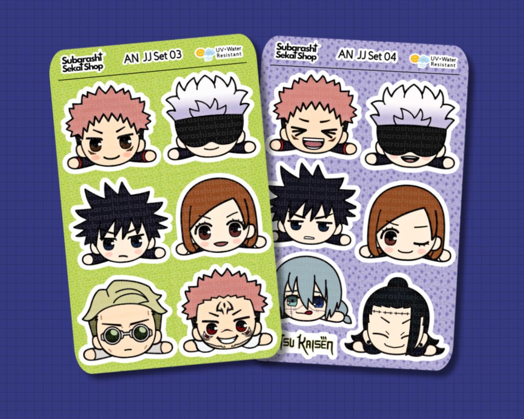 Stickers Anime / Blue Eyes Wizards / Kawaii Chibi / Sticker Sheet ...