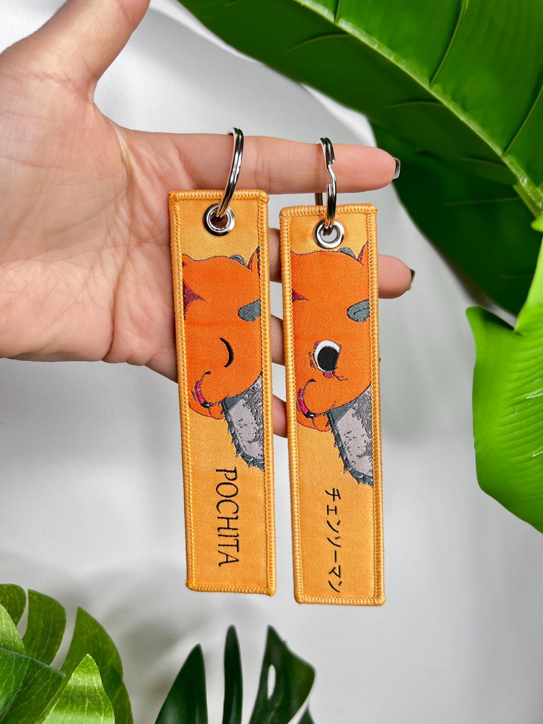 Chaveiro Anime Jet Tag • Bordado em ambos os lados • Design Motosserra ...