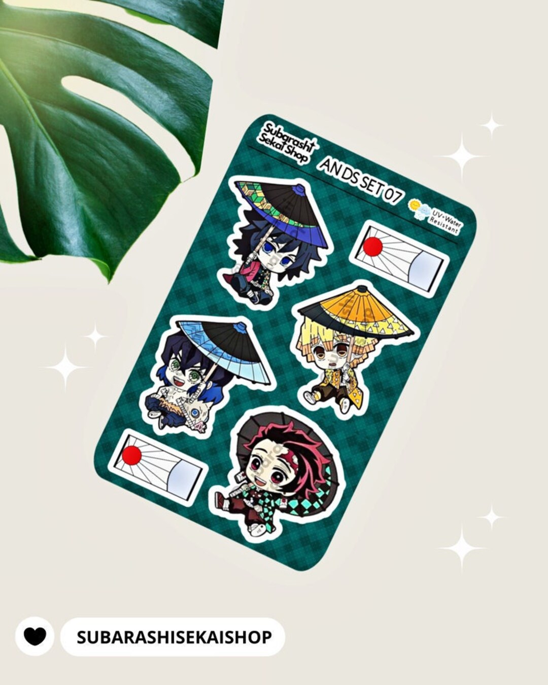 BUY 2 GET 3 Anime Demon Vinyl Sticker Sheet. UV and Water Resistant ...