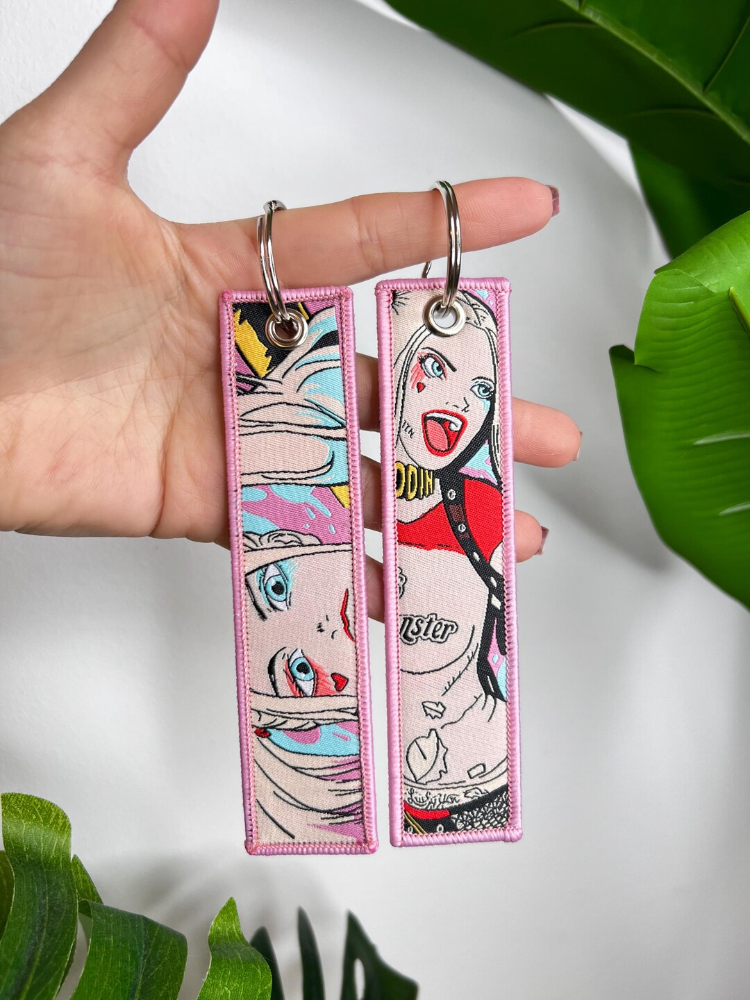 Chaveiro Anime Jet Tag • Design bordado em ambos os lados Harl 01 ...