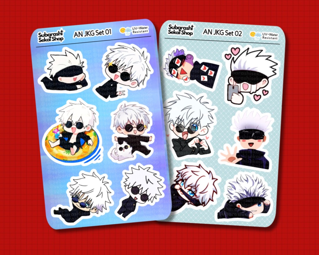 Stickers Anime / Blue Eyes G/ Kawaii Chibi / Sticker Sheet / High ...