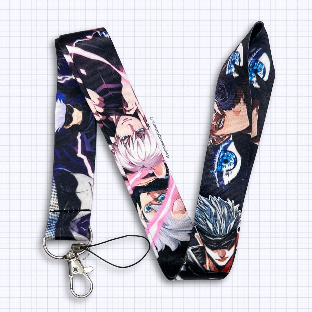 Cordão de Anime • Sublimação Dupla Face • Design Jujut 06 - Etsy Portugal