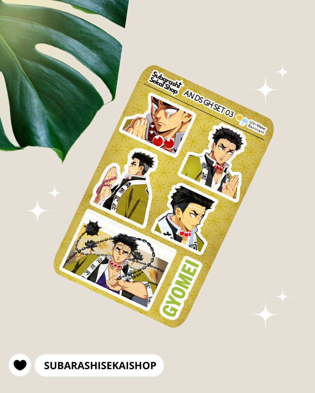 BUY 2 GET 3 Anime Demon Gh Vinyl Sticker Sheet. UV and Water Resistant ...
